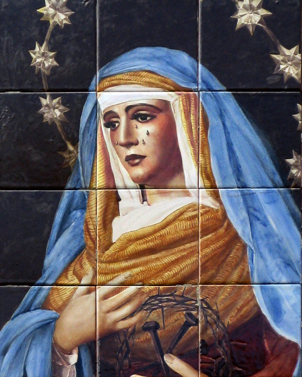 04775 Retablo Cer mico Virgen De La Esperanza De Triana Sevilla